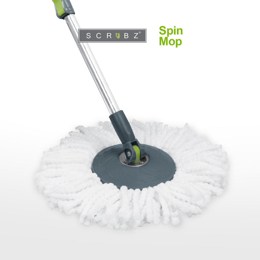 SCRUBZ Premium Microfiber 360ᴼ Spin Mop with Single Bucket – Sunbeams ...