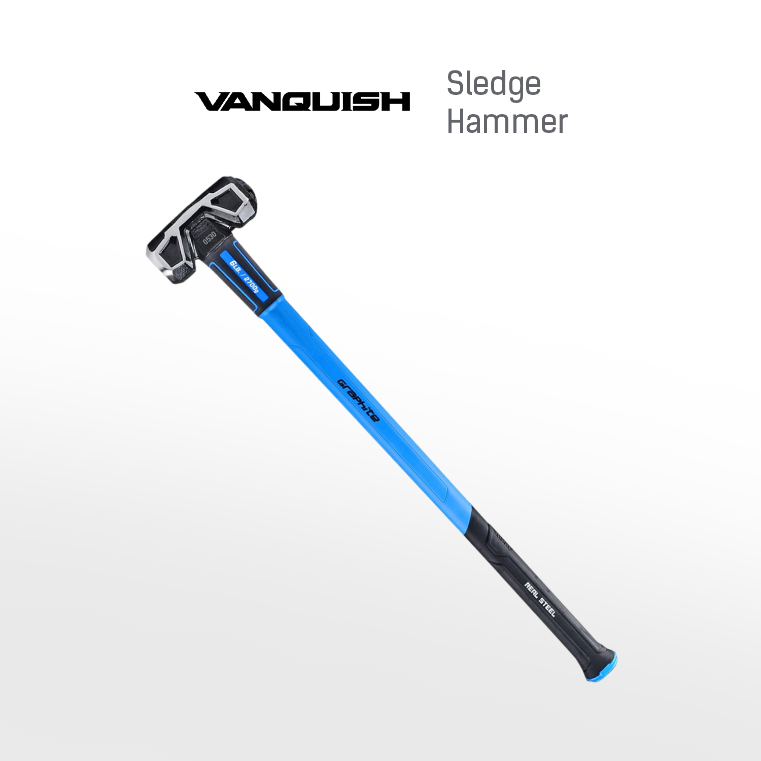 REALSTEEL Sledge Hammer Jacketed Graphite, Cross Striking Head ...